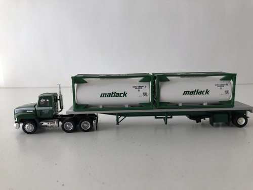 Mack Semi Truck Flatbed Trailer 2 Matlack Tank HO | eBay
