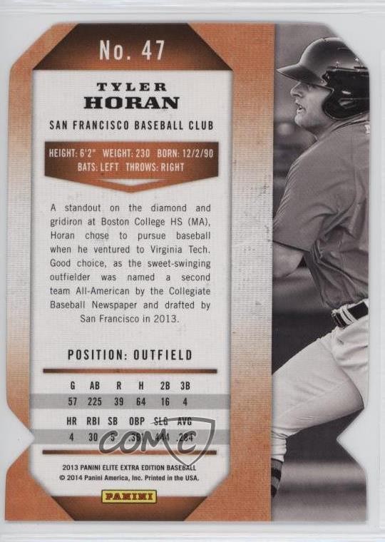 2013 Panini Elite Extra Edition Status Emerald Die-Cut /25 Tyler Horan ...