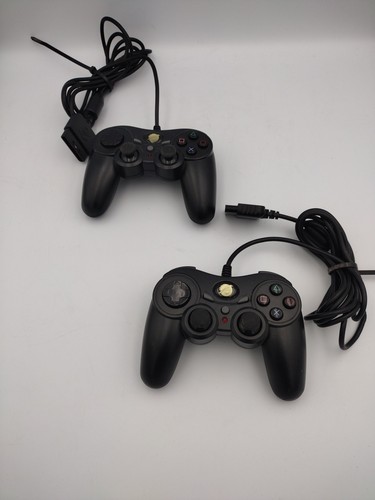 PS2 Pelican Black PL-6688 Sony PlayStation 2 Dualshock 2 controllers ...