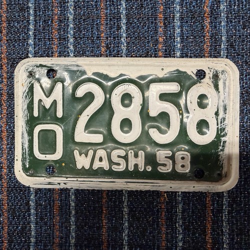 1958 Washington Motorcycle License Plate MC0298 | eBay