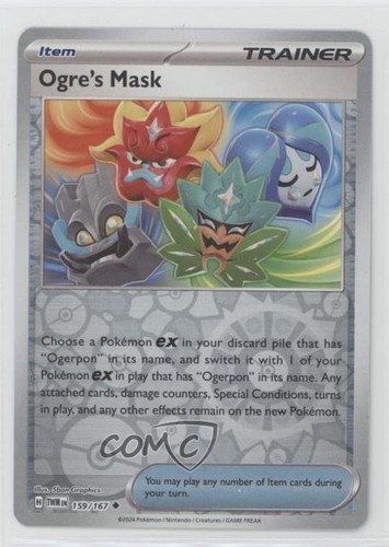 Ogre's Mask Reverse Foil Pokemon SV06: Twilight Masquerade #159 0wc9 | eBay
