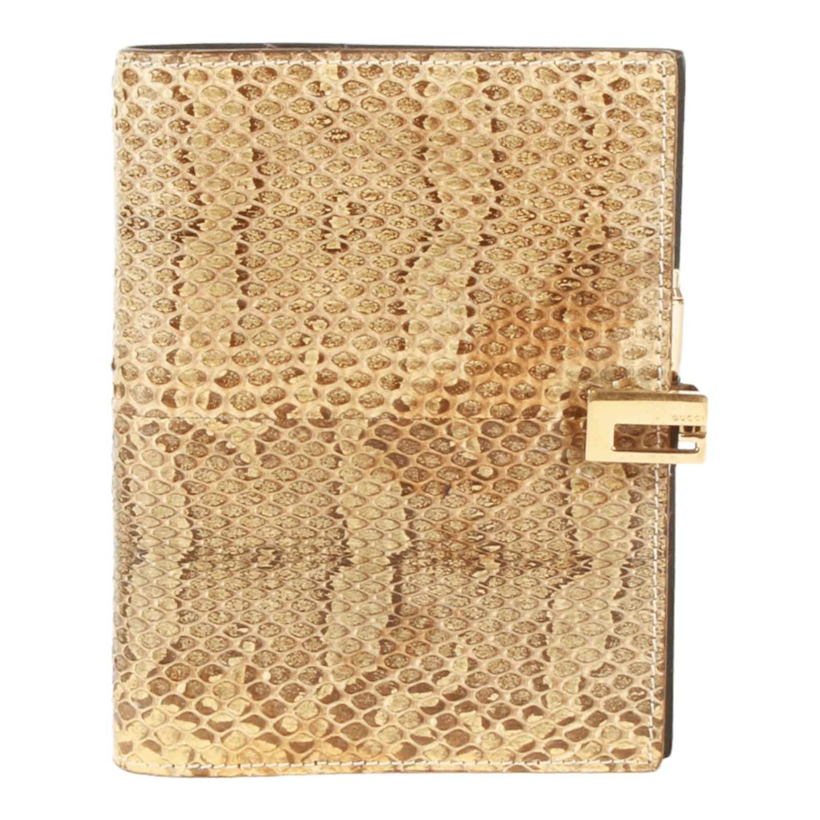 Authentic Gucci snake skin Agenda Notebook Cover - Gem