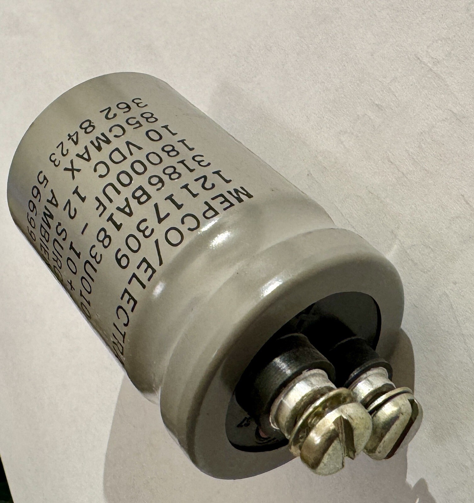 MEPCO 18000uF 20V Aluminum Electrolytic Large Can Capacitor ...