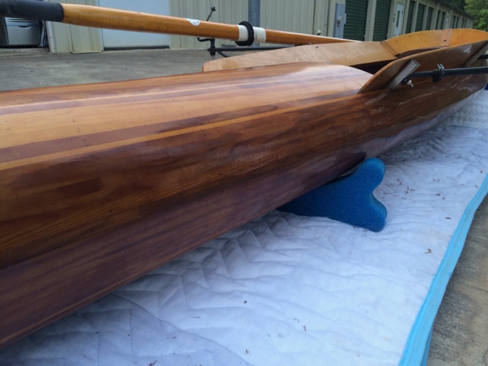 Wooden Rowing Shell / Scull - 19ft - Single | eBay