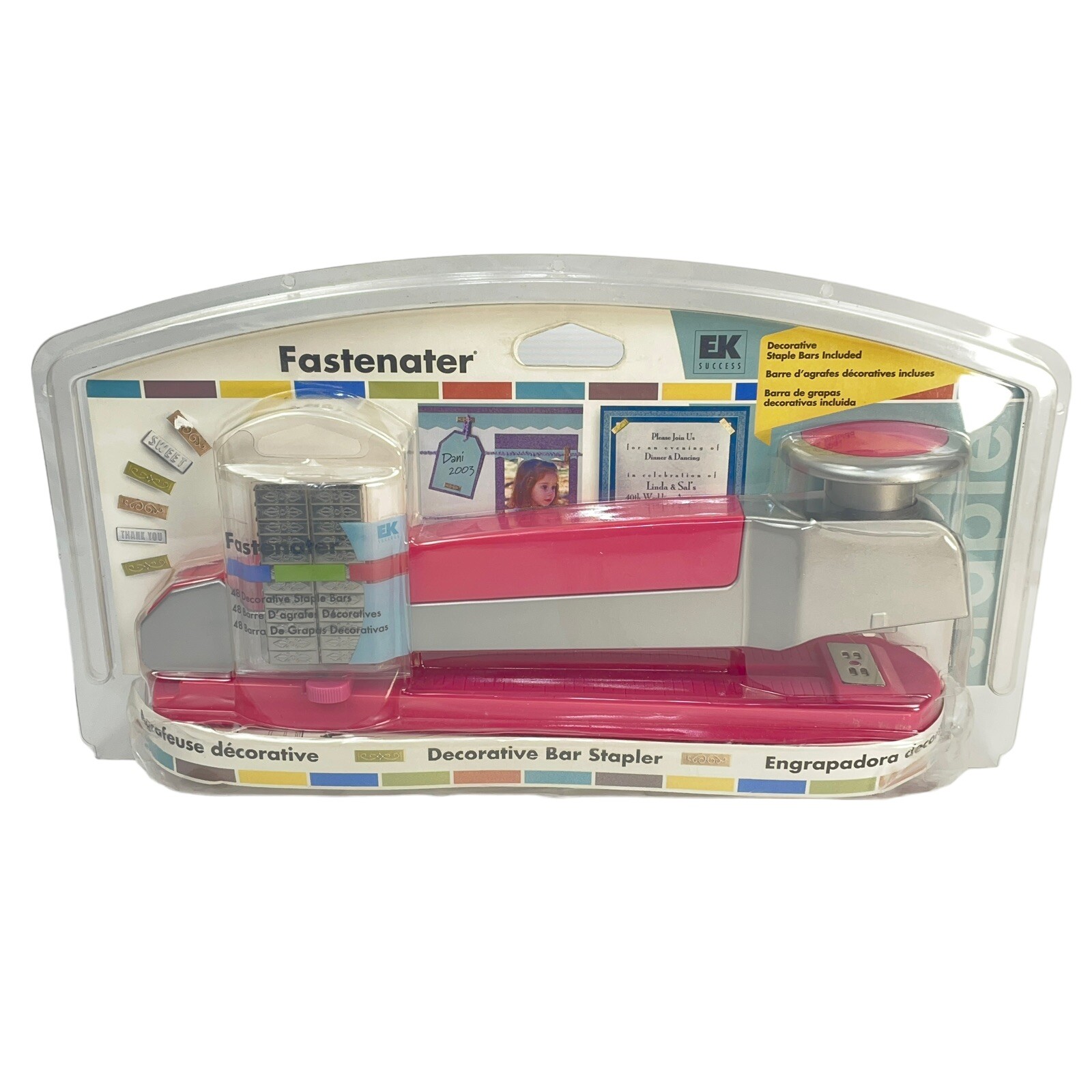 Pink EKFST05 Fastenater Bar Stapler With Decorative Staples for sale ...
