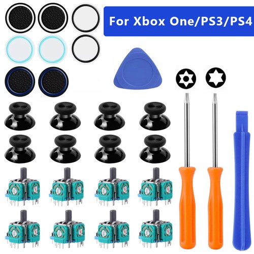 28Pcs Analog Stick Cap for PS4/PS3 Xbox 360/One Dualshock Controller ...