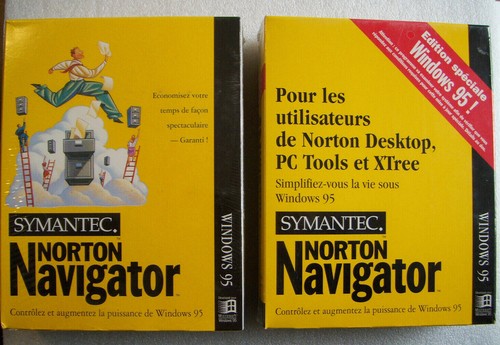 Vintage French Version Symantec Norton Navigator( For MS Windows 95 ...