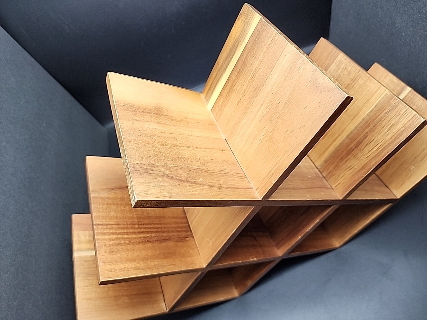 Threshold Acacia Wood 8 Bottle Wine Rack Bottle Holder Modern 2013 | eBay