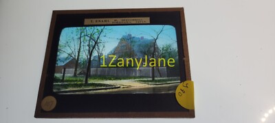 Y80 HISTORIC Glass Magic Lantern Slide Chicago Illinois 107 T ENAMI ...
