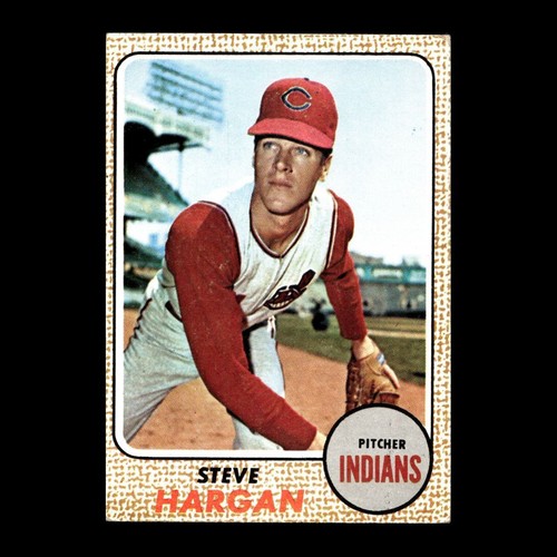Steve Hargan 1968 Topps Cleveland Indians #35 Nice! R303 | eBay