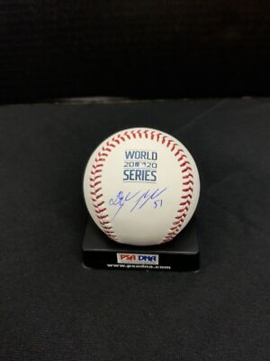 2020 WS CHAMP DYLAN FLORO DODGERS SIGNED 2020 WORLD SERIES BASEBALL PSA ...