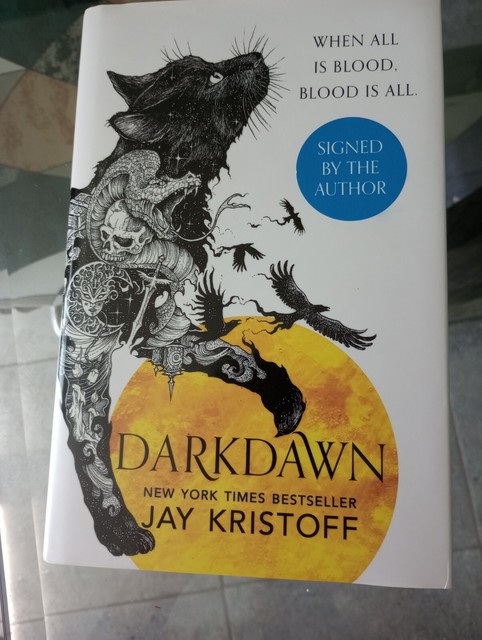 Signed Darkdawn Jay Kristoff Nevernight Waterstones Sprayed Edges UK ...