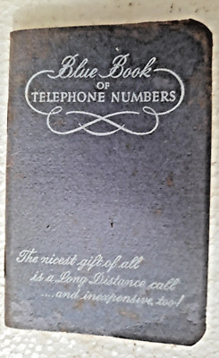Vtg Souvenir from Southwestern Bell Telephone Unused small "Blue Book ...