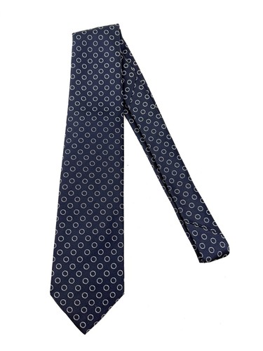 NWOT Anonymous Made in England Drakes Midnight Blue Woven Dotted Rings ...