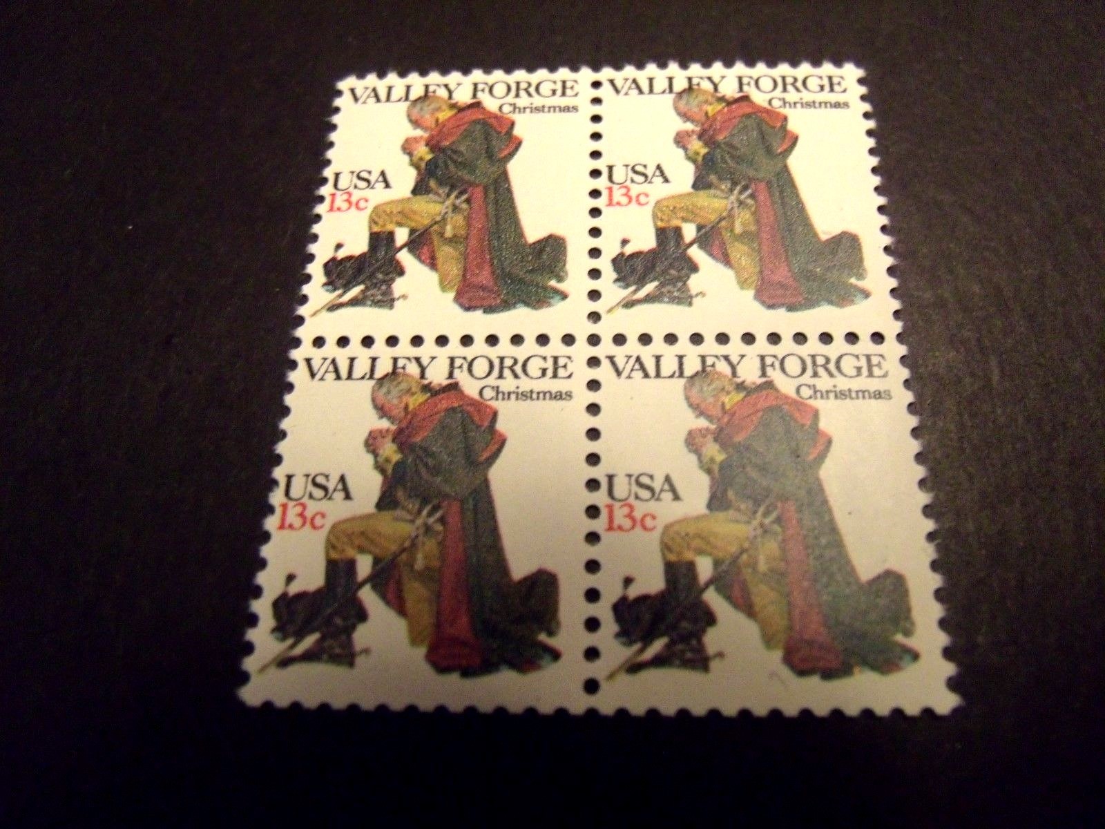 US Postage Stamp 1977 Washington at Valley Forge, Christmas Scott 1729 ...