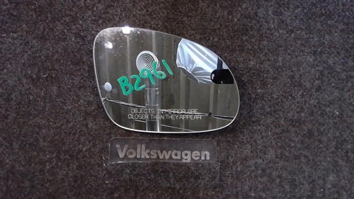 VOLKSWAGEN JETTA RIGHT SIDE DOOR MIRROR GLASS 3C0857522R B2961 | eBay