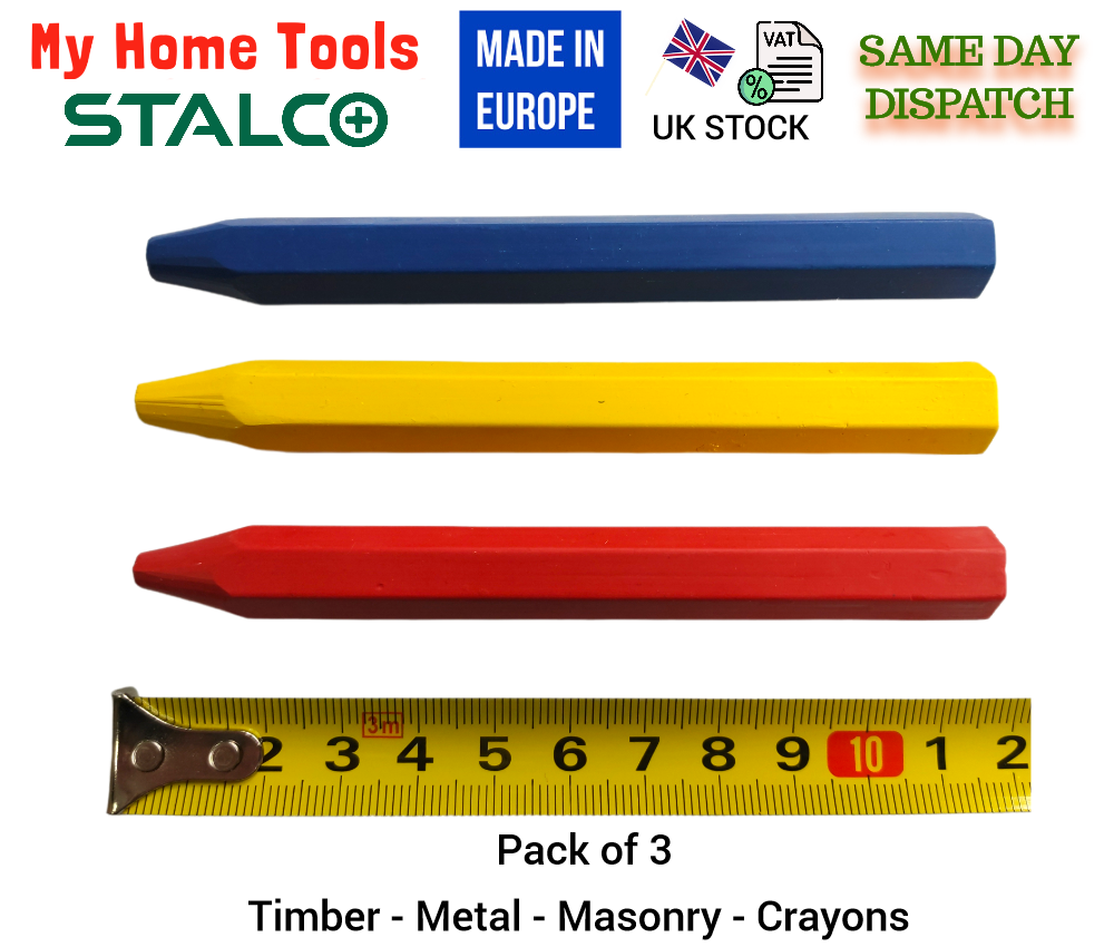 3 pcs Chalk Crayons Marking Timber Metal Wood Road Stone Lumber ...