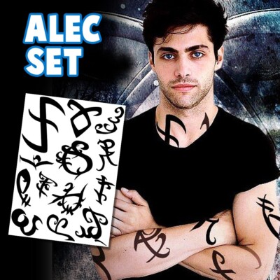 ShadowHunters ALEC Runes Arms Set / Alec Shadowhunters Tatoos Costume ...