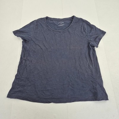 FAT FACE T-Shirt 16 Blue Women's 100% Cotton Casual Top | eBay UK