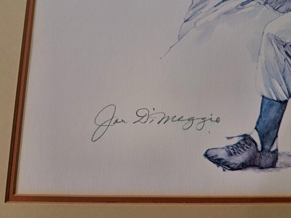 Joe DiMaggio Signed Lithograph By John B. Martin #12/325 | eBay