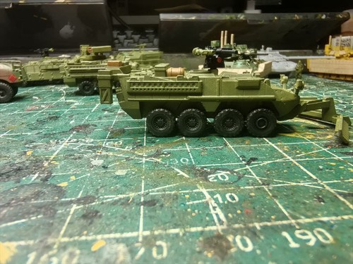 Handmade 3Dprinted 1/144 American M1132 Armored Vehicle Model Finished ...