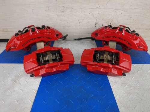 2015-2019 C7 Corvette Z06 OEM Front & Rear Brake Calipers J56 J6F Red ...