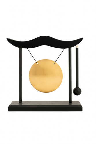 Mini Tabletop Gong with Mallet – Zen Meditation Desk Decor – Black ...