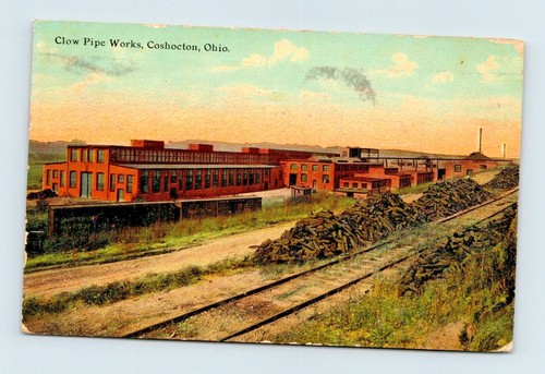 COSHOCTON OHIO CLOW PIPE WORKS BUILDINGS POSTCARD (E-11) | eBay