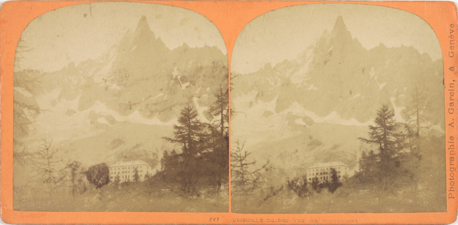 Garcin, France Chamonix Montenvers Glacier Montanvert, Photo Stereo ...