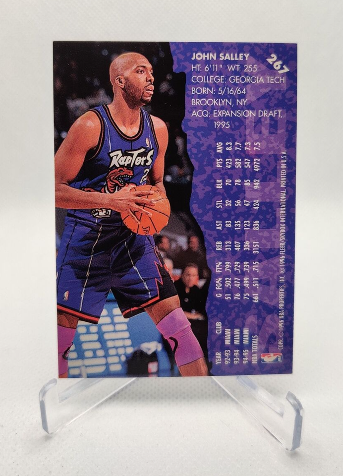 1995-96 Fleer Basketball #267 John Salley Toronto Raptors | eBay