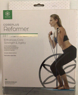 GAIAM CorePlus Reformer Trainer Dual Resistance Free Online Yoga Class ...