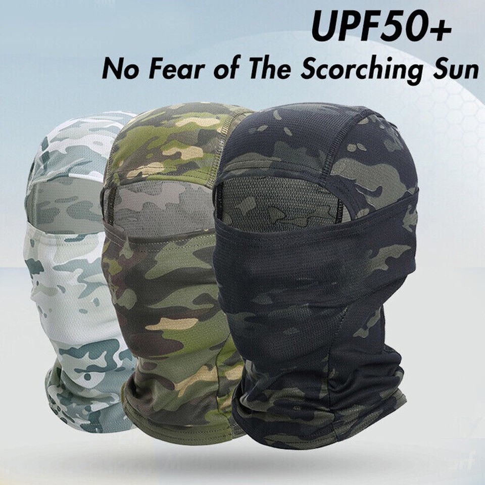Tactical Fishing Balaclava Face Mask Scarf Mask Neck Gaiter Bandana ...