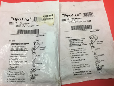 Apollo - P/N: 78-442-01 - 2-1/4" - Stem Extension Kit - LOT OF (2 ...