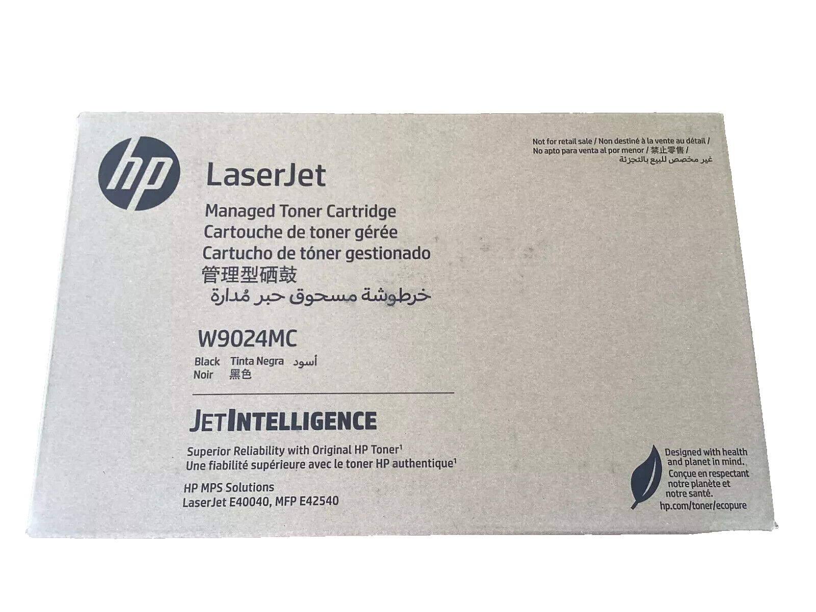 W9024MC Genuine HP Black Toner Cartridge for E40040 E42540 for sale ...