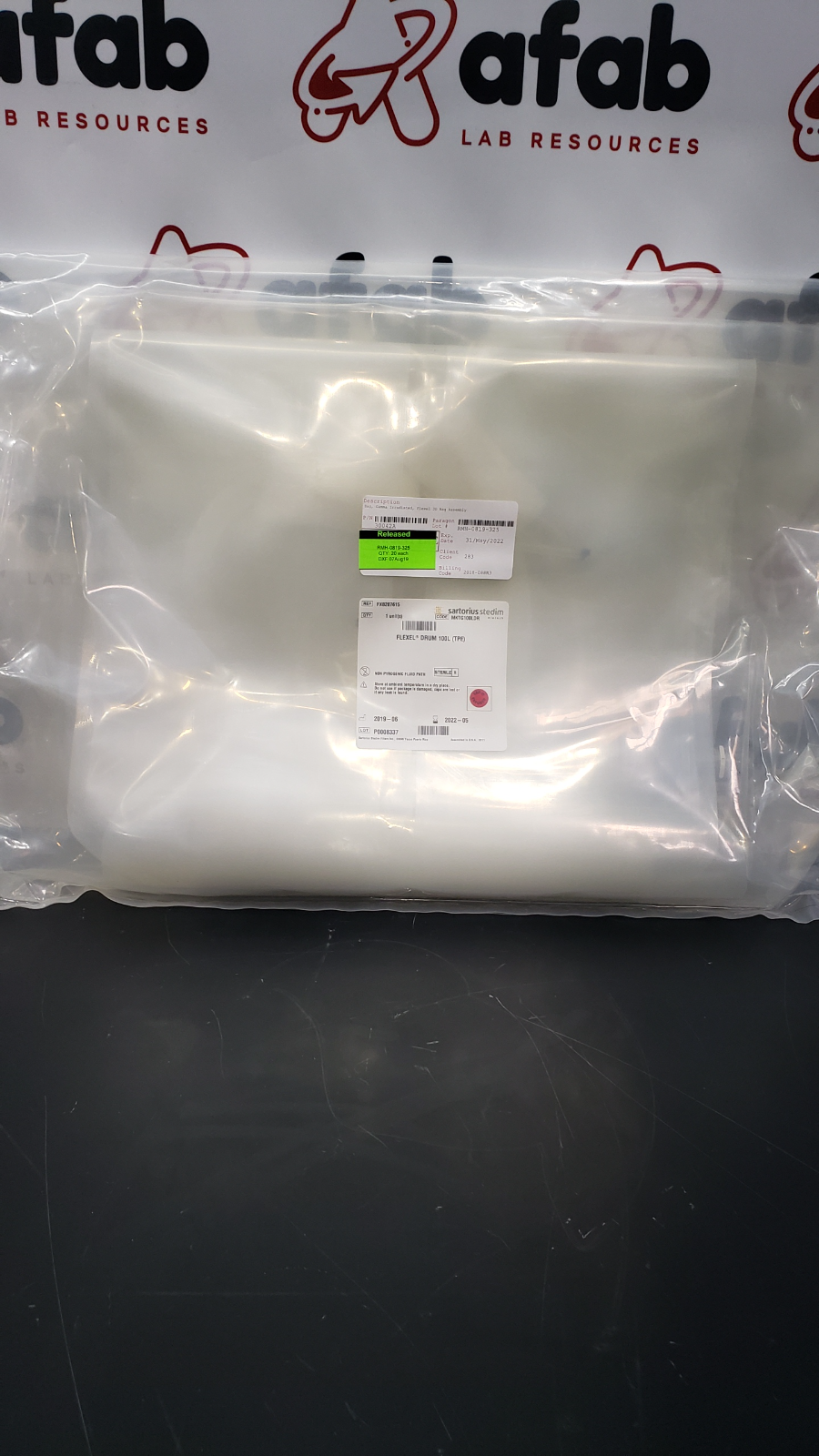 Sartorius FXB207615 Flexel Drum 100L 3D Bioprocessing Bag - Lot of 3 | eBay