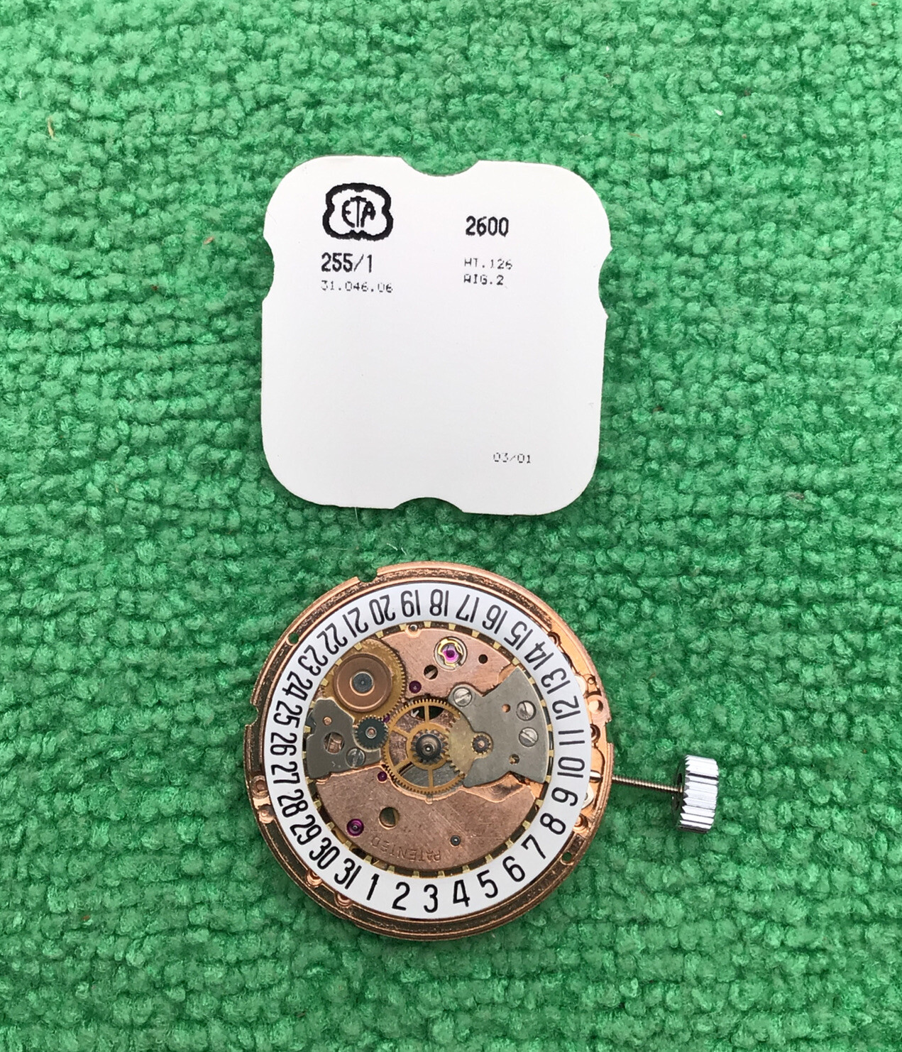 Genuine ETA 2752 Movement Swiss Made, Date At 6, NOS | eBay UK