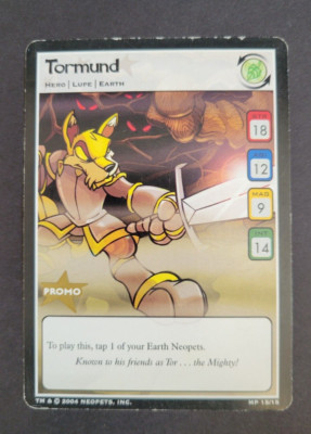 2004 NEOPETS Trading Card - Tormund MP 15/15 Promo | eBay