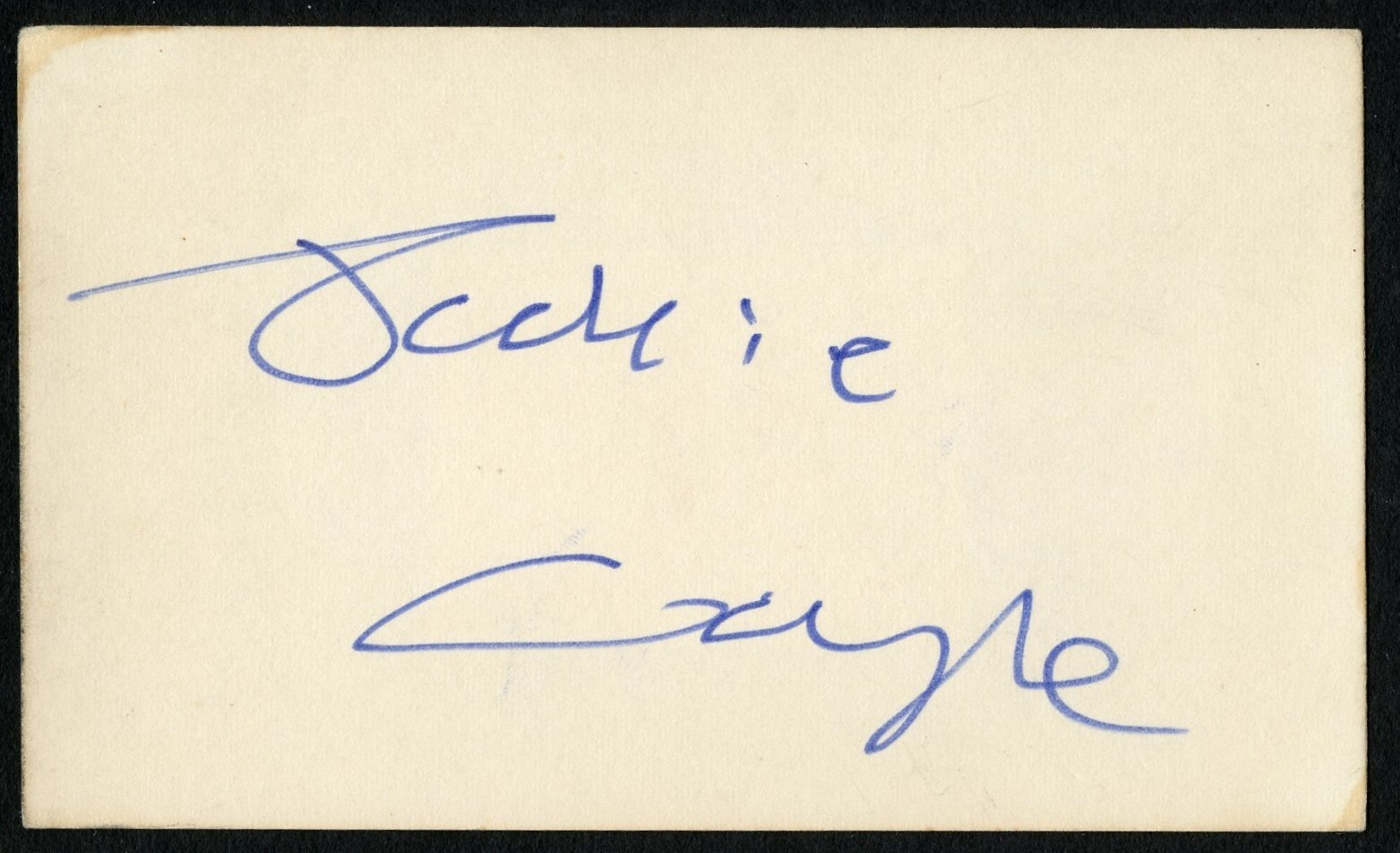 Rickie Layne d2006 signed autograph Vintage 3x5 Hollywood ...