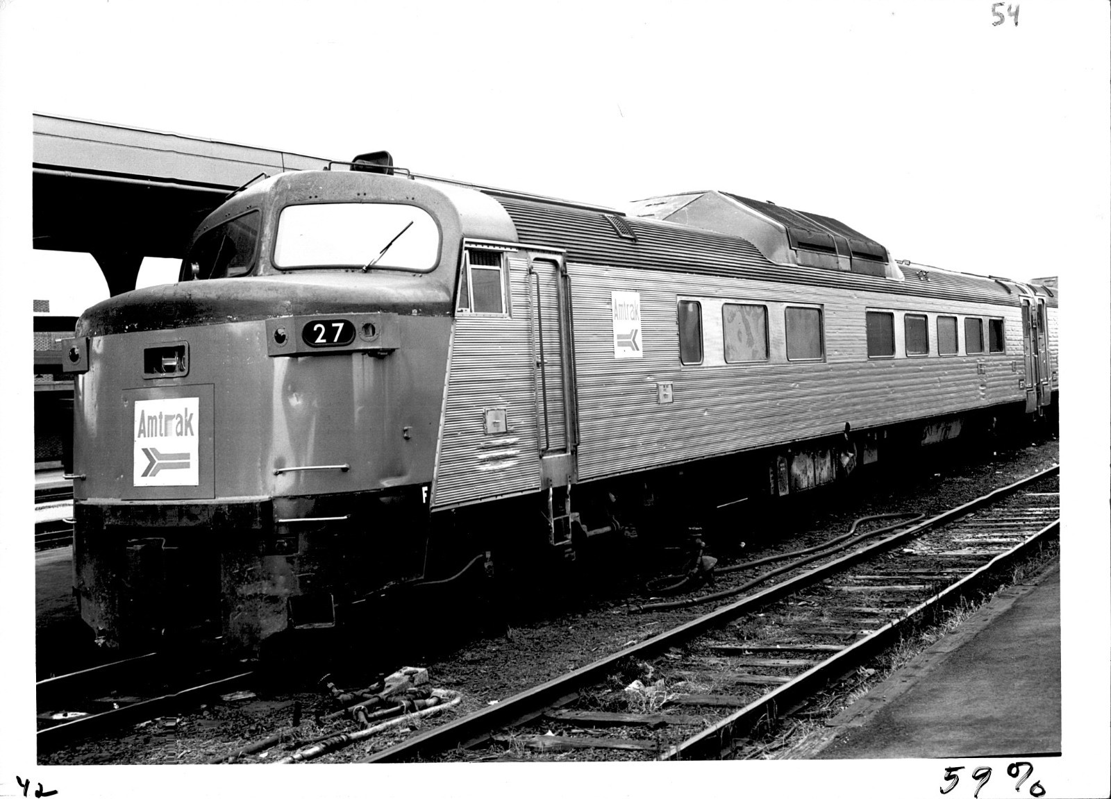 1975 Amtrak RDC A #27 Train Loco 5x7 Photo X2200S Springfield Mass C | eBay