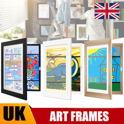 Kids Gift Art Frame Front Open Interchangeable Picture Display Project ...