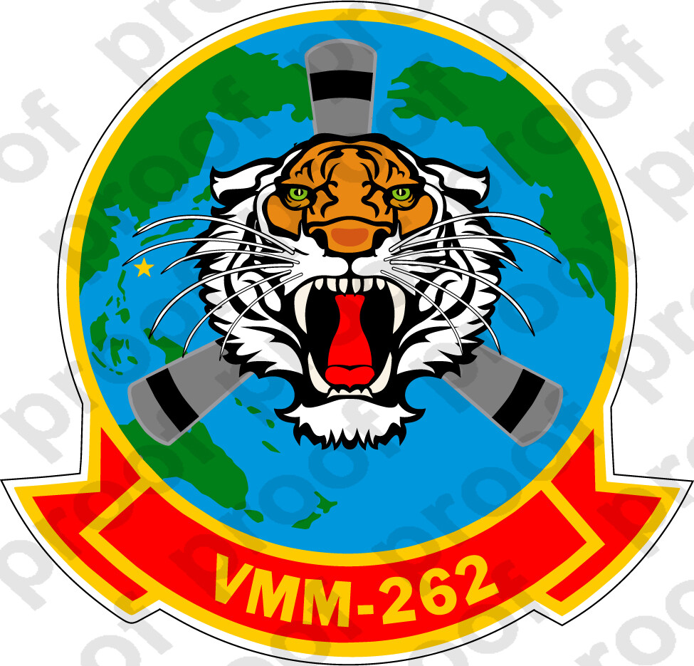 STICKER USMC VMM 262 FLYING TIGERS B ooo USMC Lisc No 20187 rjs | eBay