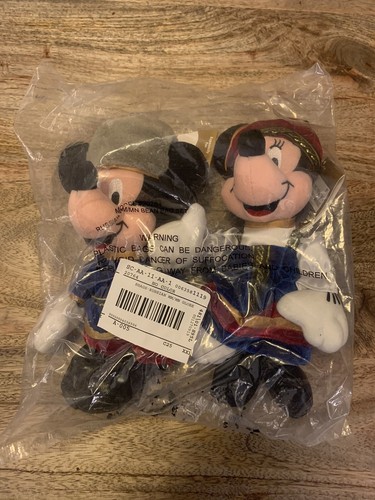 SEALED Disney Globe Trotting Russian Mickey Minnie Mouse Bean Bag Plush ...