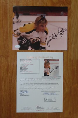 Rare GARNET "ACE" BAILEY signed 8x10 BOSTON BRUINS Photo JSA XX88190 ...