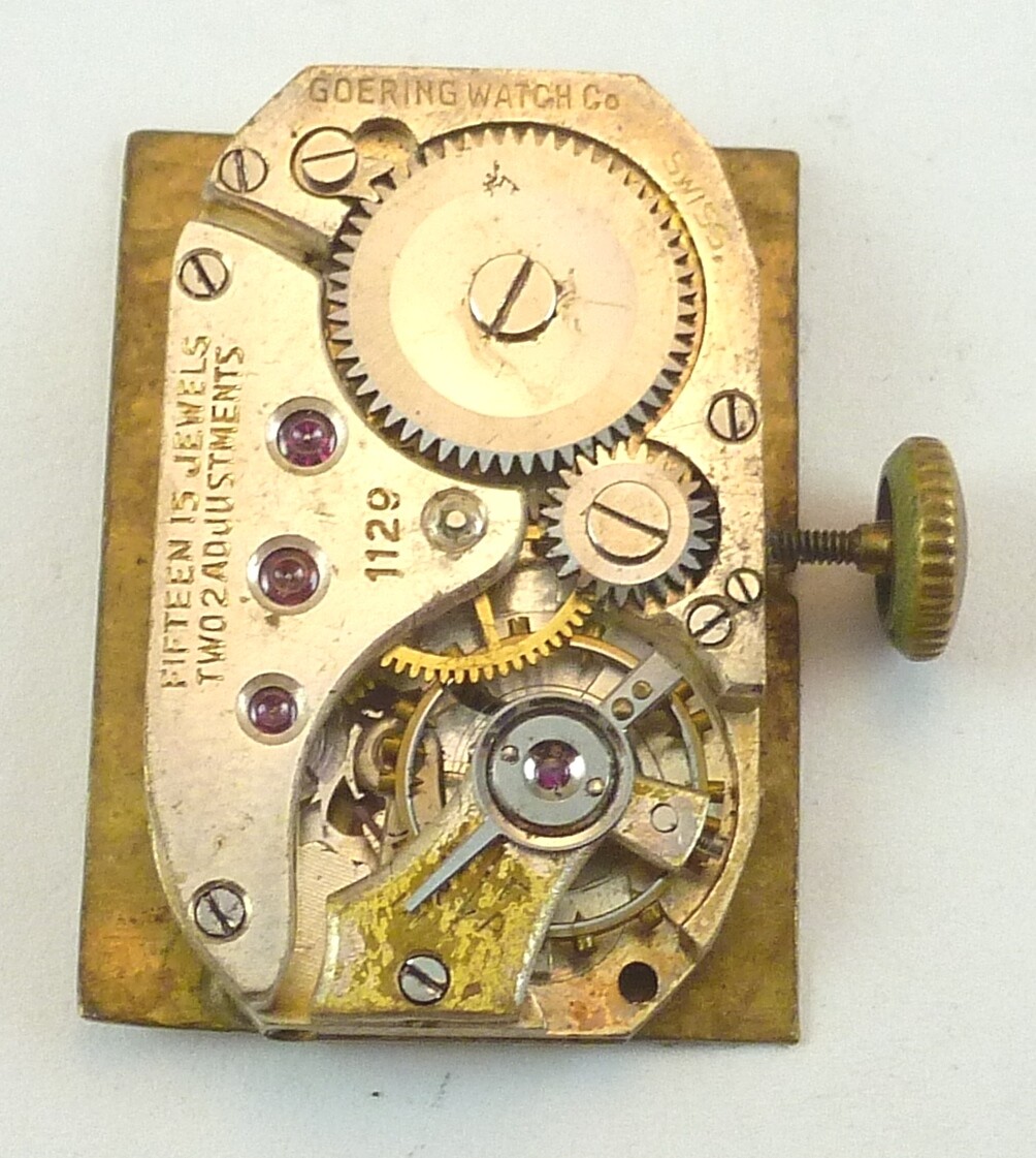 Goering Watch Co 1129 Mechanical Wristwatch Movement - Parts / Repair ...