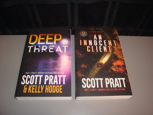 Deep Threat & An Innocent Client Trade Paperback Book Lot Scott Pratt ...