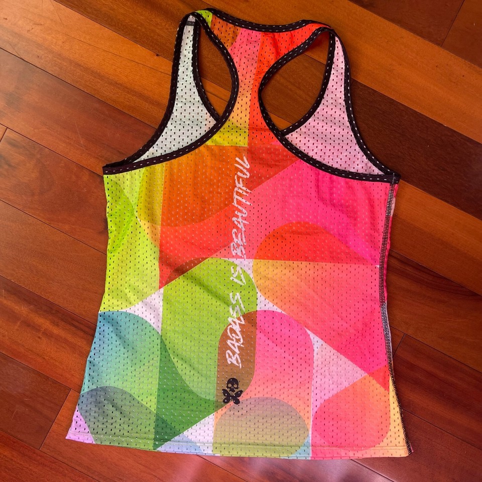 Betty Designs Geo Burst Racerback Run Tank Size XXS | eBay