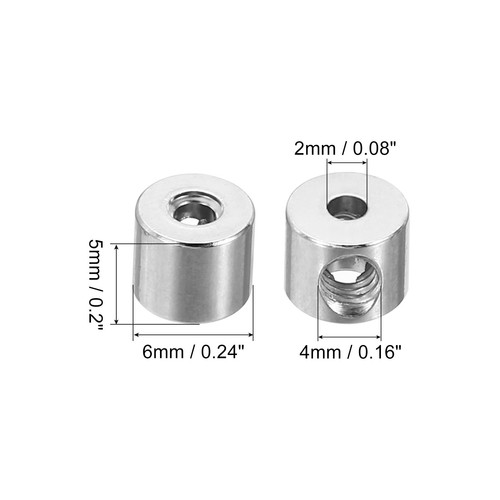 2Sets 6x5mm Metal Pin Keepers Pin Backs Locking Clasp Lapel Backing ...