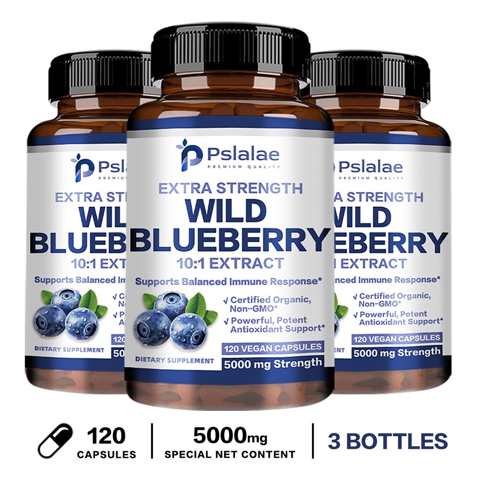 Wild Blueberry Extract Whole Fruit - Antioxidant, Anti-Aging, Brain ...