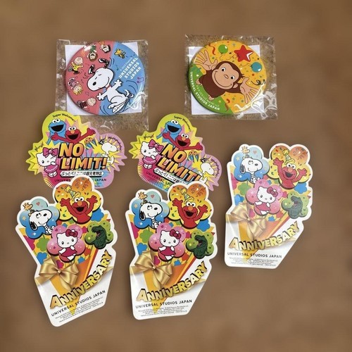 Universal Studios Japan Character Can Badge & Sticker Set of 6 | eBay