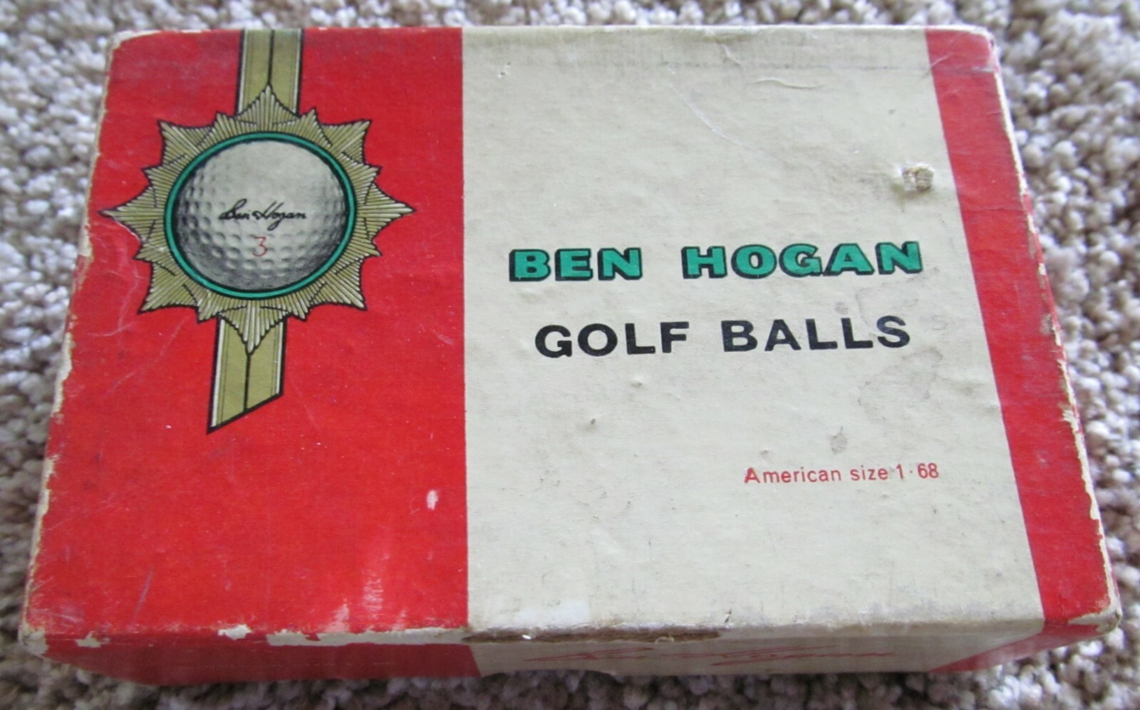EMPTY VINTAGE GOLF BALL BOX FOR 6 BEN HOGAN SLAZENGER 168 GOLF BALLS | eBay